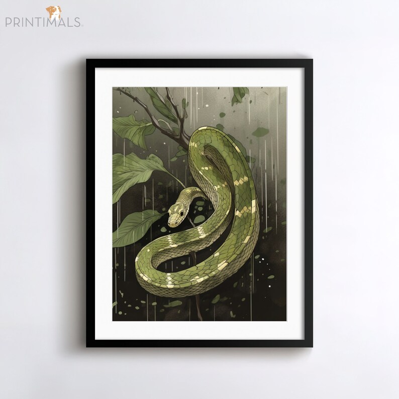 Snake Printable Snake Print Snake Poster Snake Wall Art - Etsy