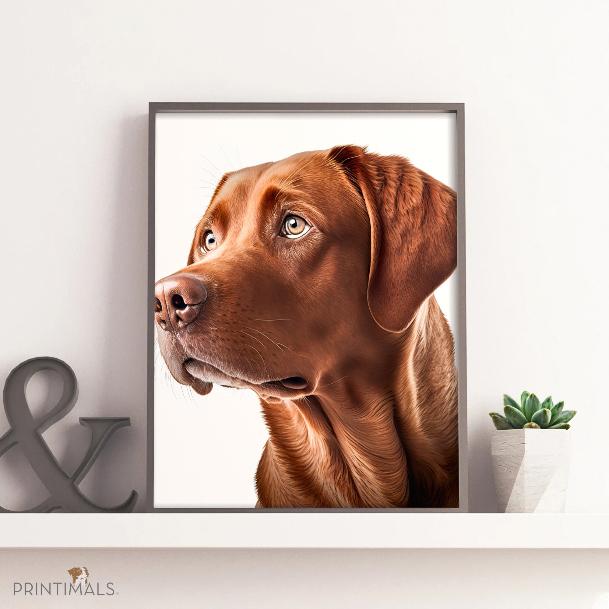 Labrador Printable, Red Lab Print, Red Lab Poster, Labrador Retriever ...