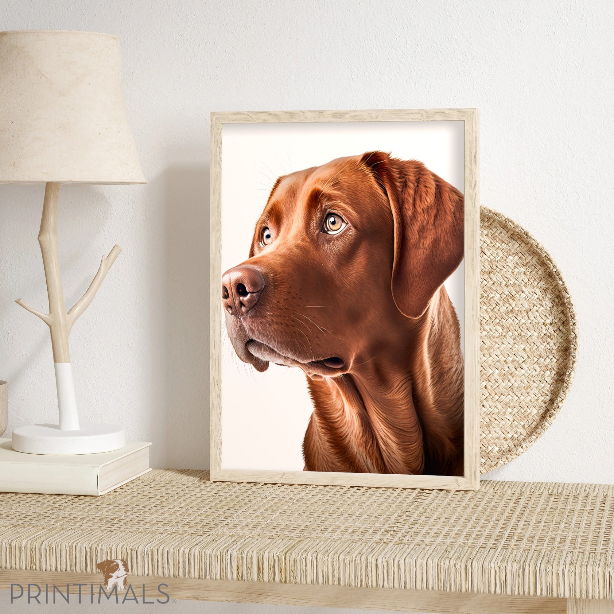 Labrador Printable, Red Lab Print, Red Lab Poster, Labrador Retriever ...