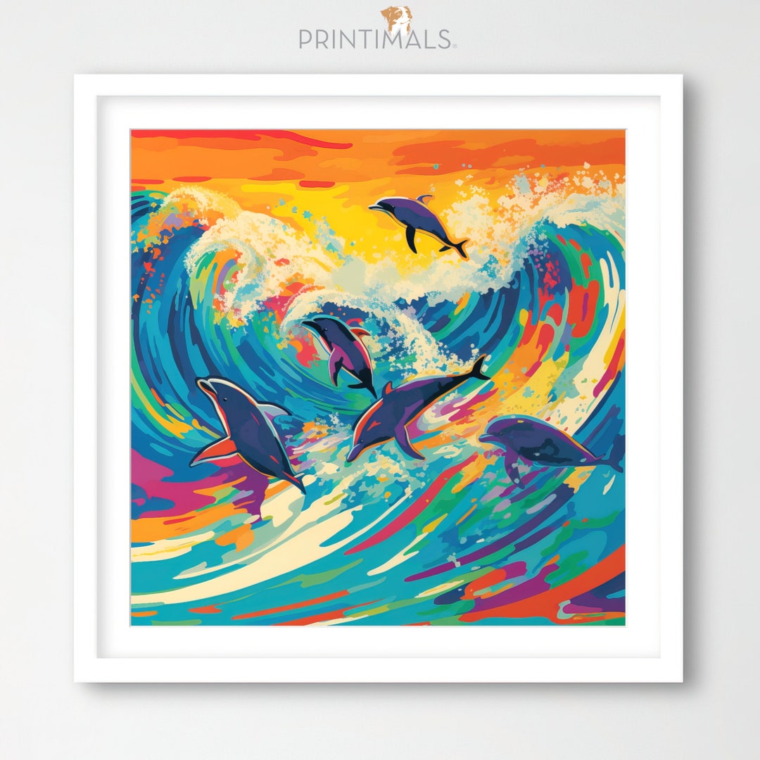 Dolphins Printable, Dolphins Print, Dolphins Poster, Dolphins, Wall Art ...
