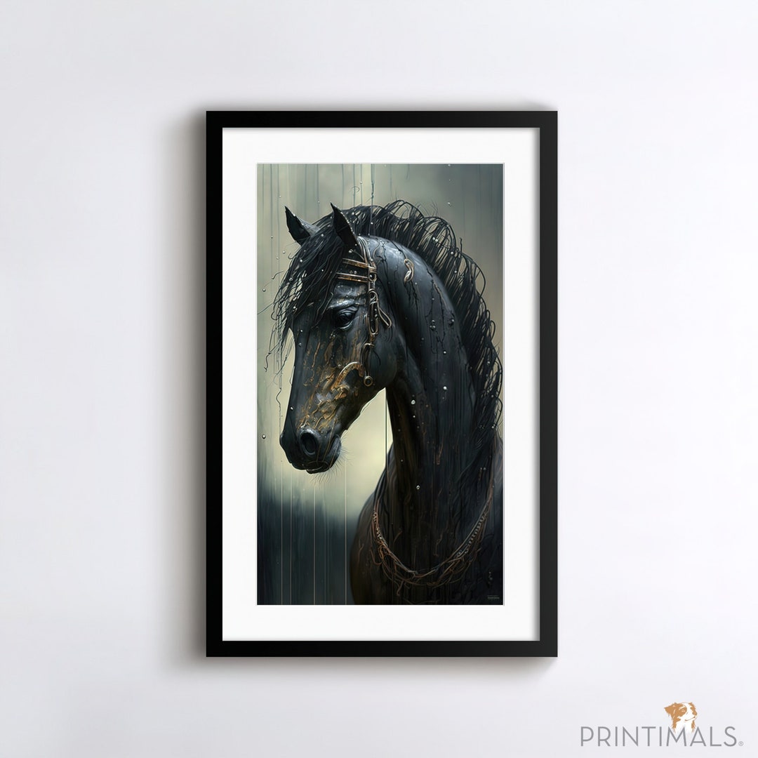 Horse Printable, Horse Print, Horse Poster, Horse Oil Painting, Wall ...