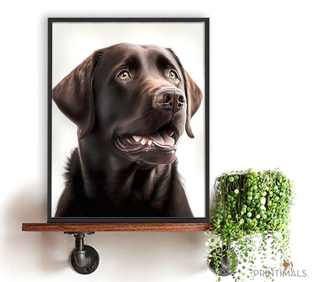 Labrador Printable, Chocolate Lab Print, Chocolate Lab Poster, Labrador ...
