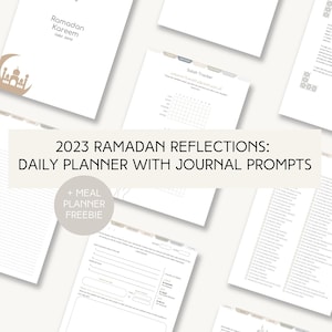Ramadan Digital Planner Daily Reflection Prompts - Etsy