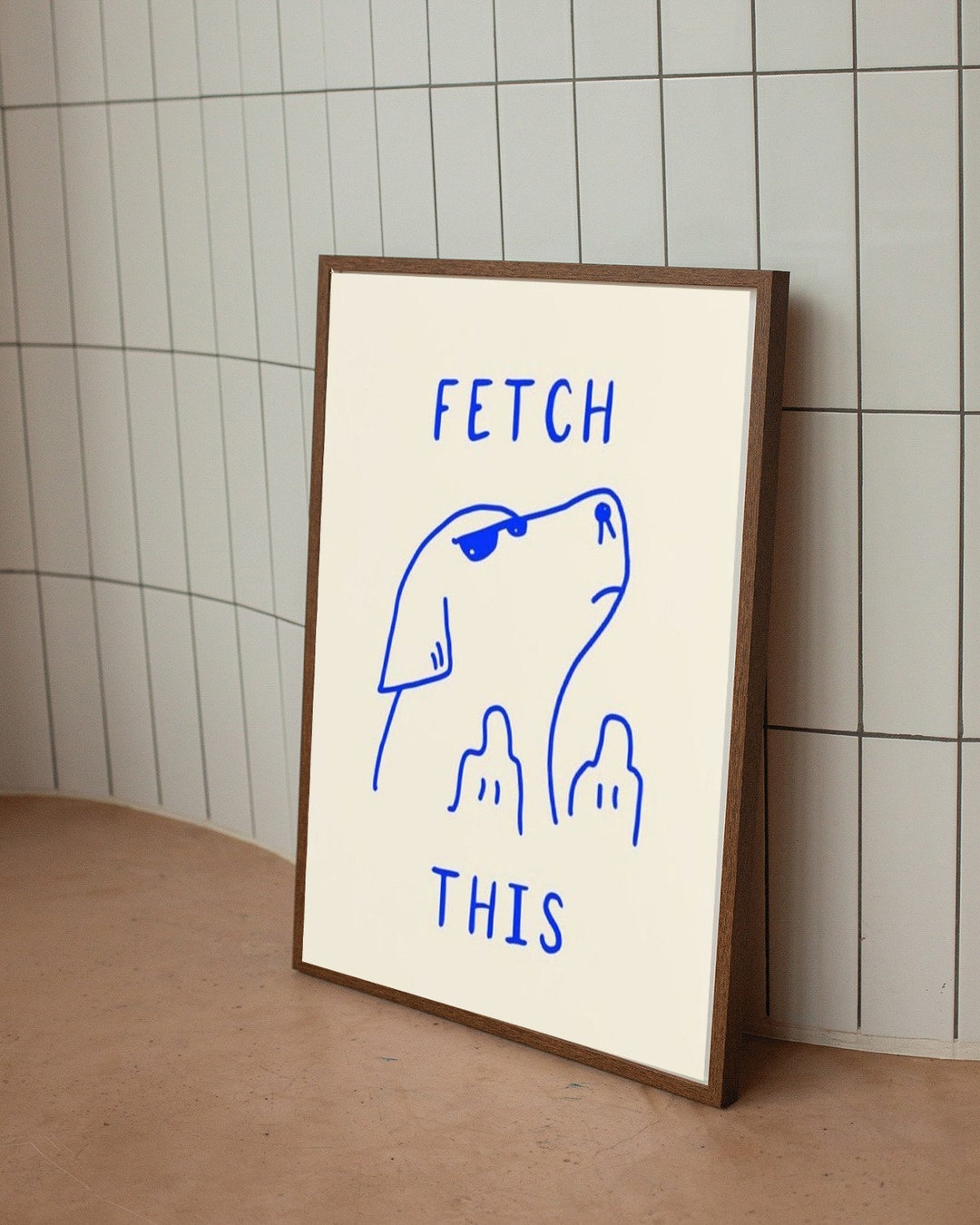 Fetch This Dog Poster - Etsy