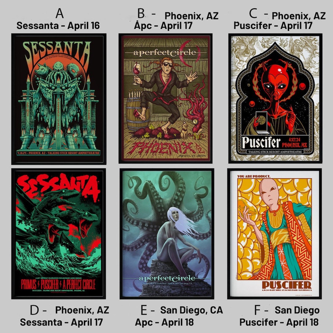 Puscifer Poster, Sessanta All Posters, APC Poster, Primus Poster - Etsy