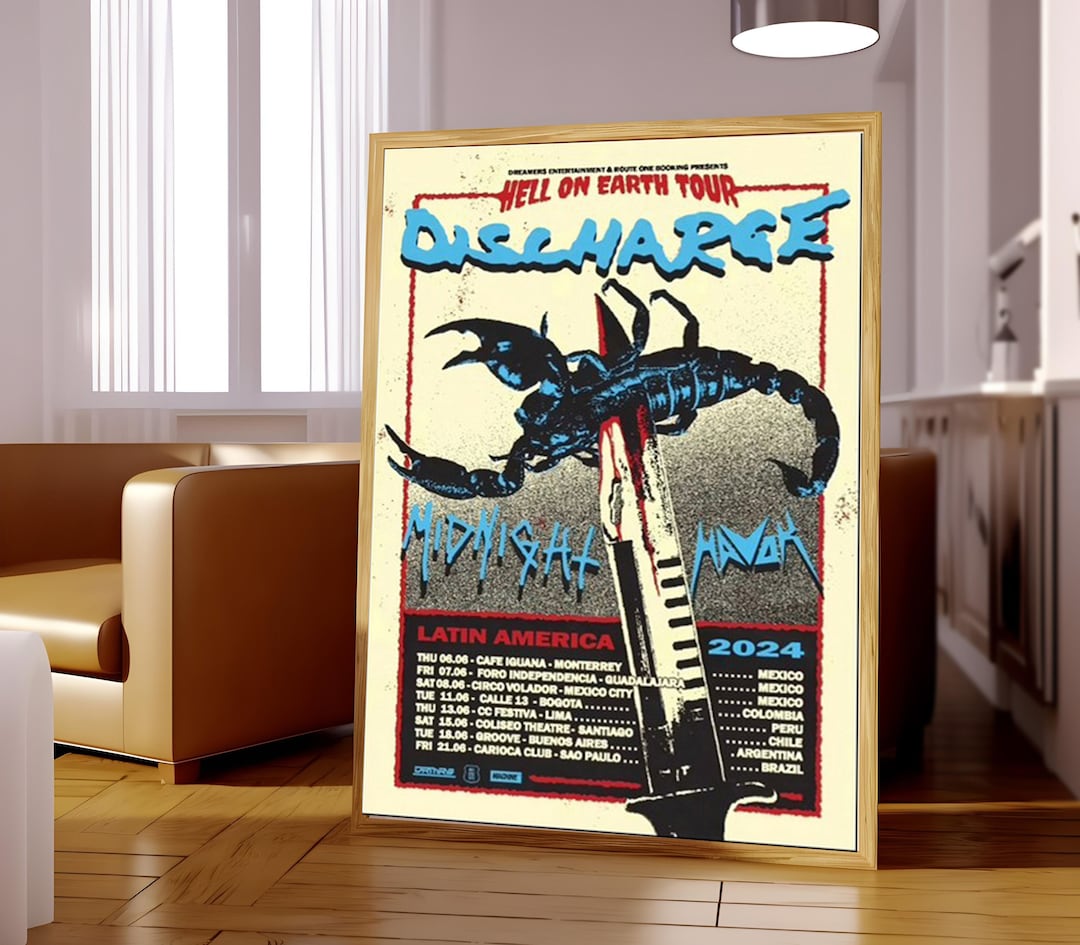 Discharge 2024 Latin America Poster - Etsy