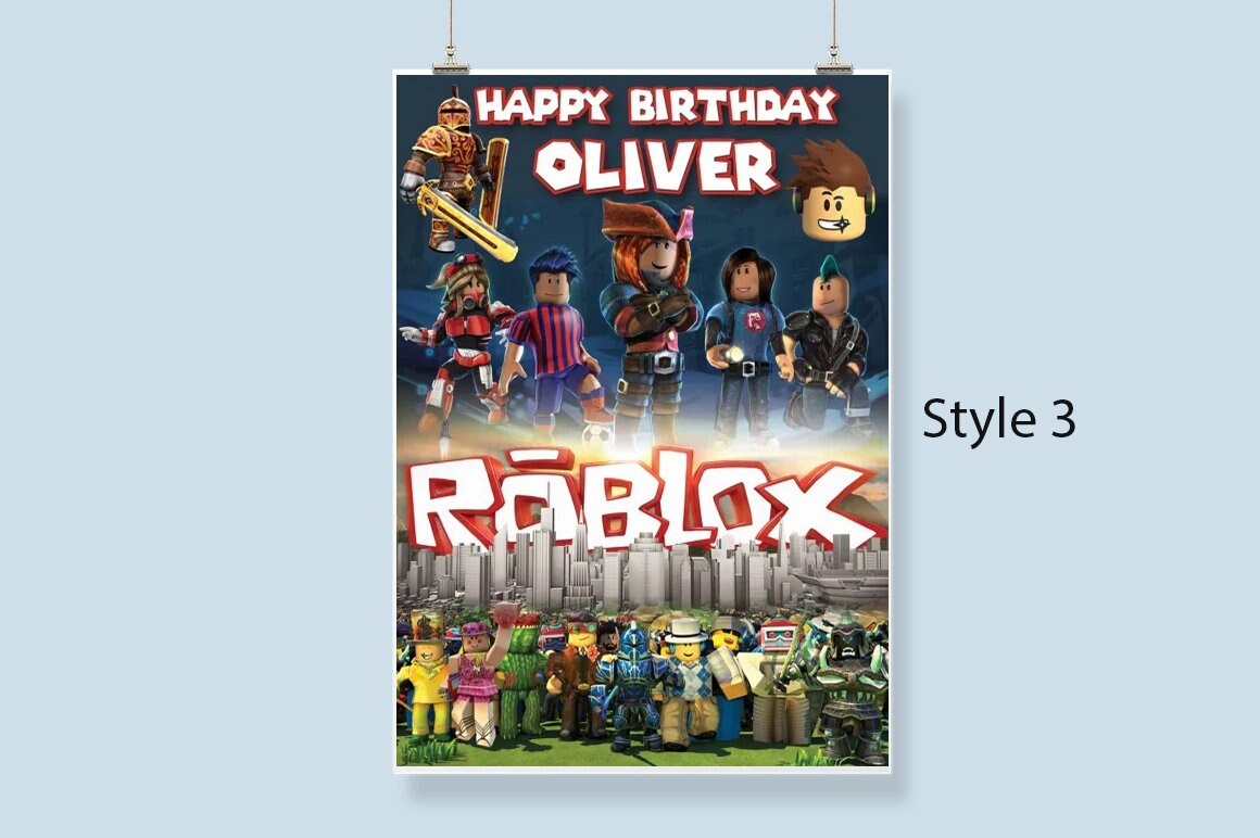Roblox Póster para colorear Niños Dibujo Actividad Regalo Niños Niñas ...