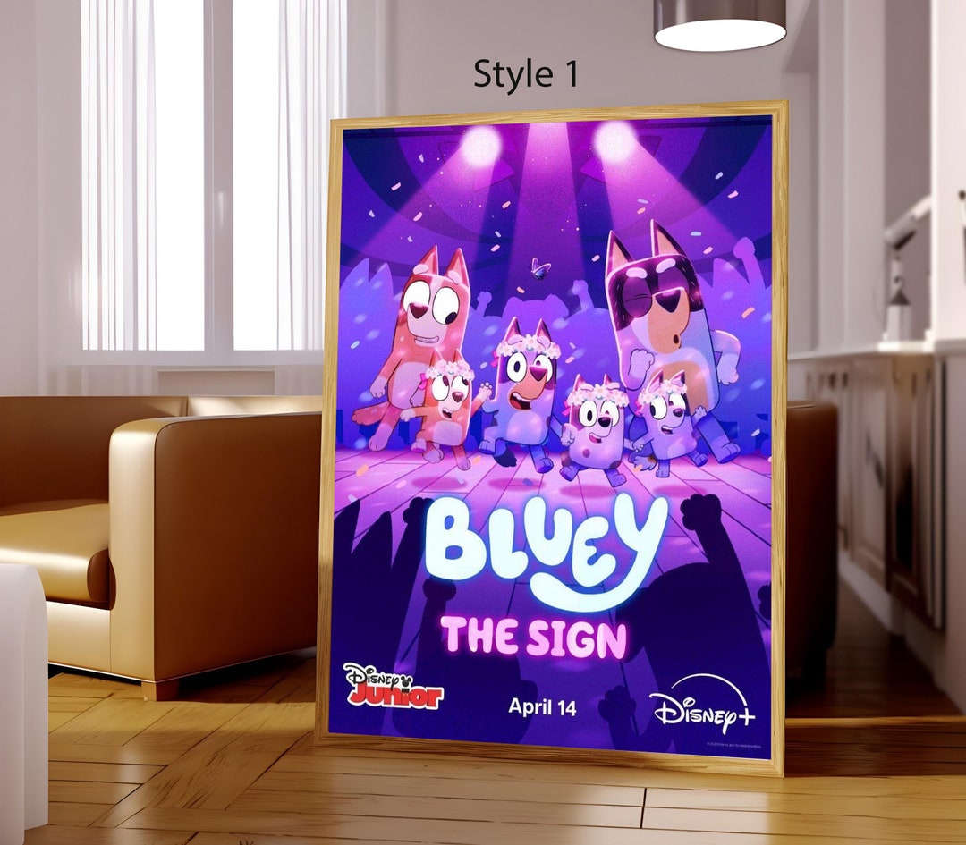 Affiche de l'émission spéciale Bluey à venir, The Sign sera présentée ...