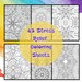 Mandala Coloring Sheets | Digital Mandala Coloring Pages | Relaxation ...