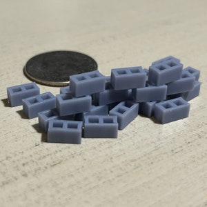 Concrete Cinder Block X20 1:48 O Diorama Miniature Model Train Layout ...