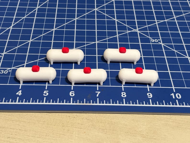 Propane Tank X5 O Scale 1:48 Diorama Miniature Model Train Layout ...