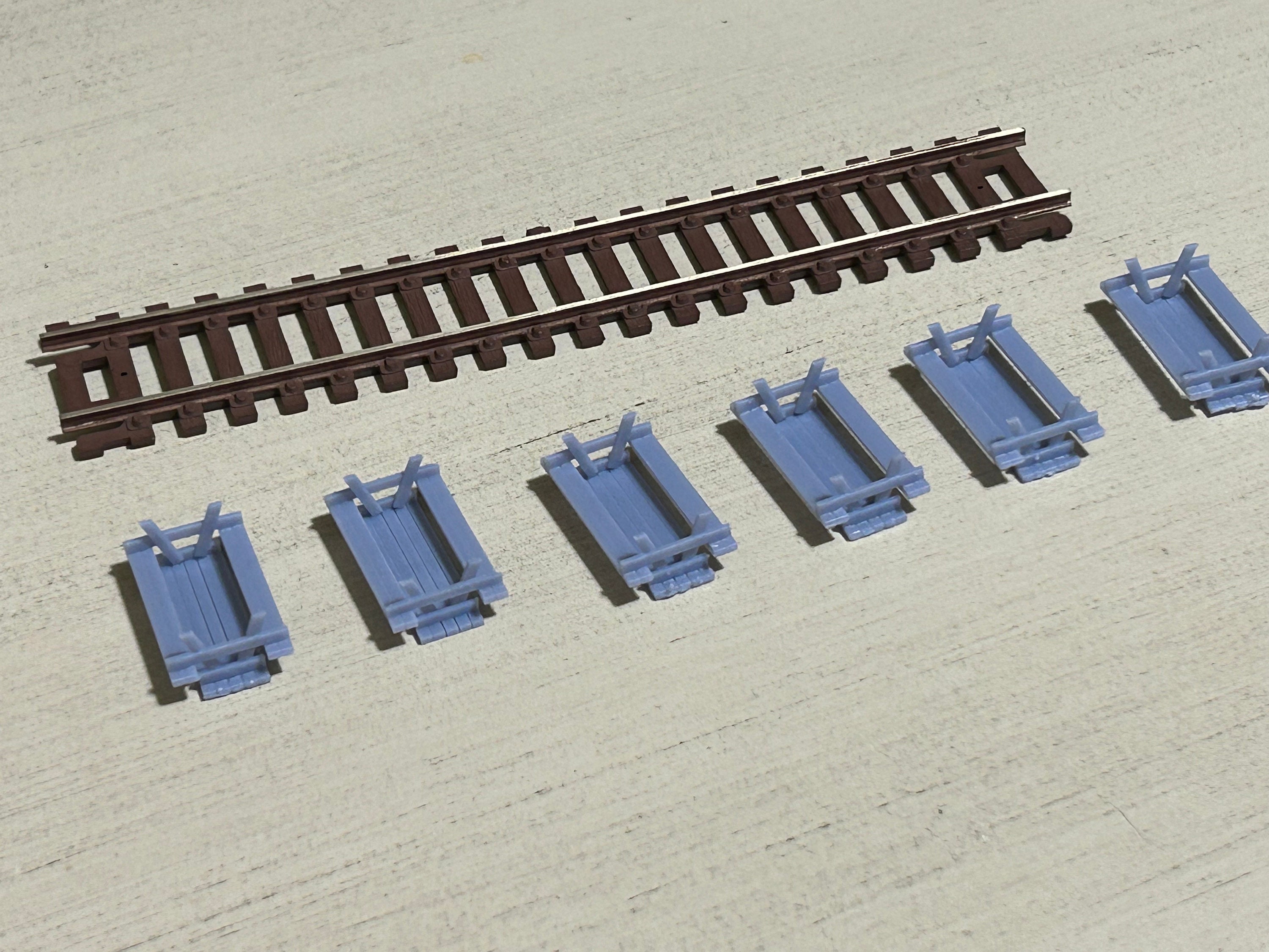 Picnic Table X5 HO Scale 1:87 Diorama Miniature Model Train Layout ...