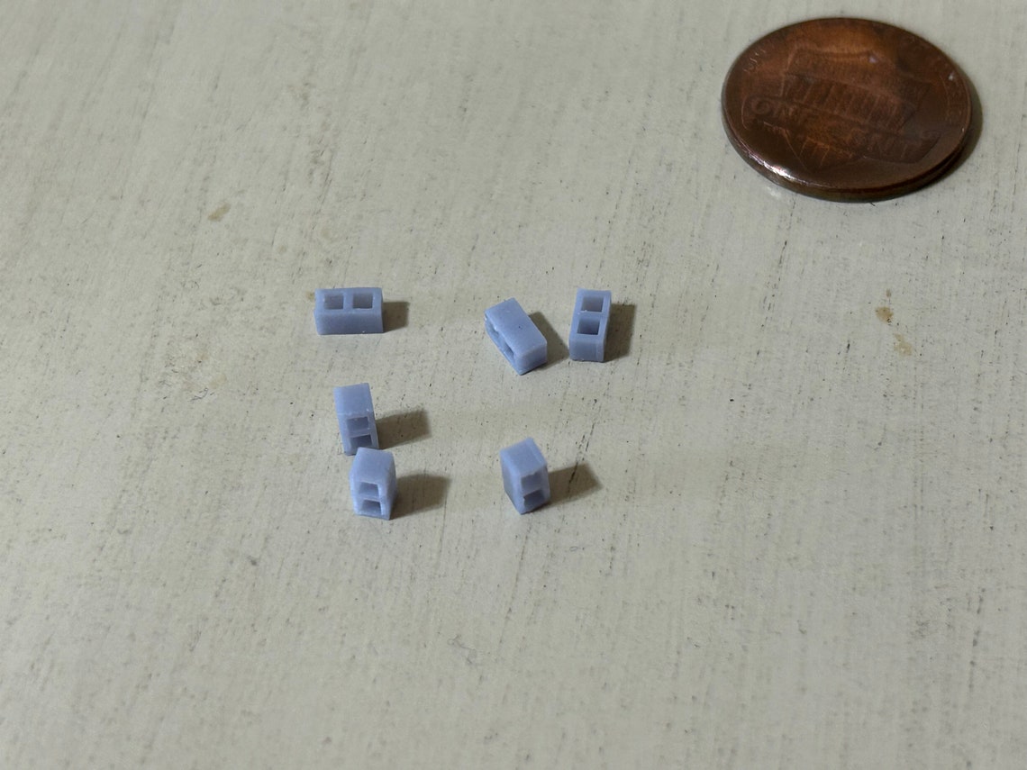 Concrete Cinder Block X40 1:87 HO OO Diorama Miniature Model Train ...