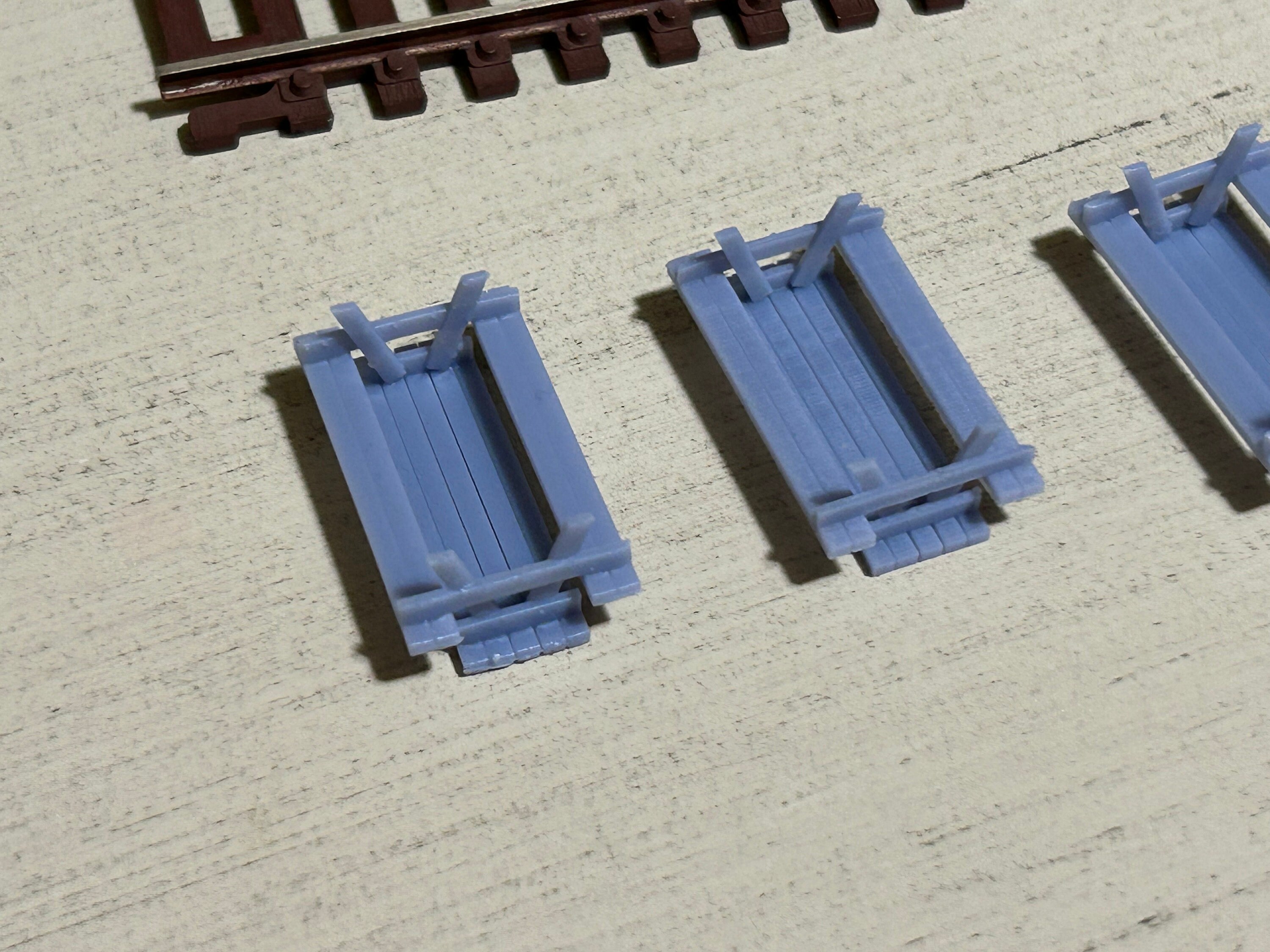 Picnic Table X5 HO Scale 1:87 Diorama Miniature Model Train Layout ...