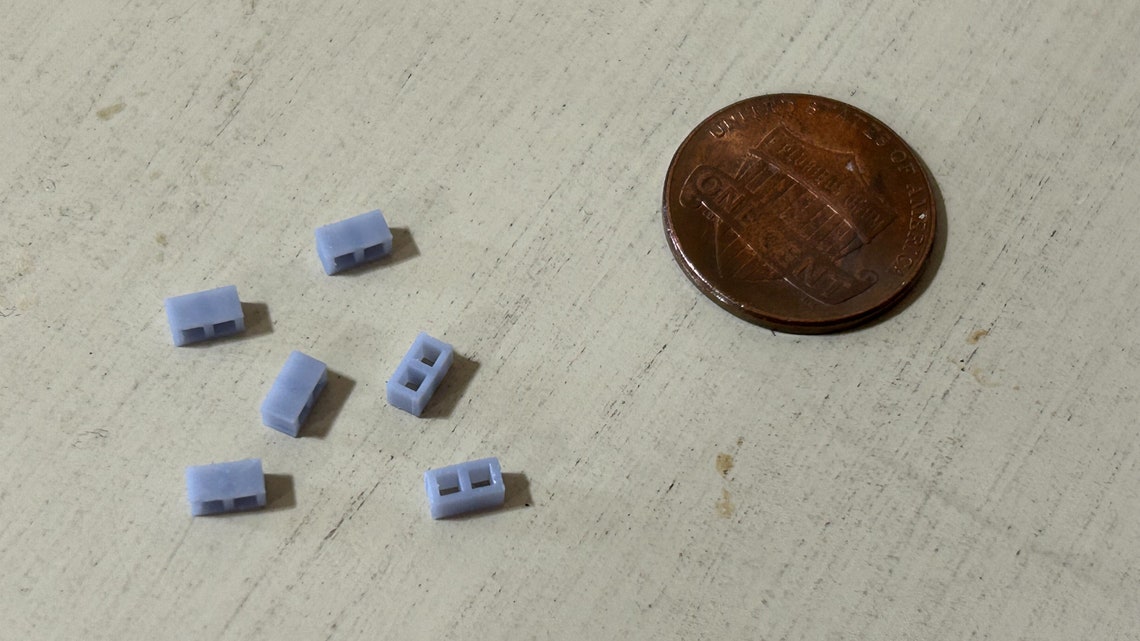 Concrete Cinder Block X40 1:87 HO OO Diorama Miniature Model Train ...