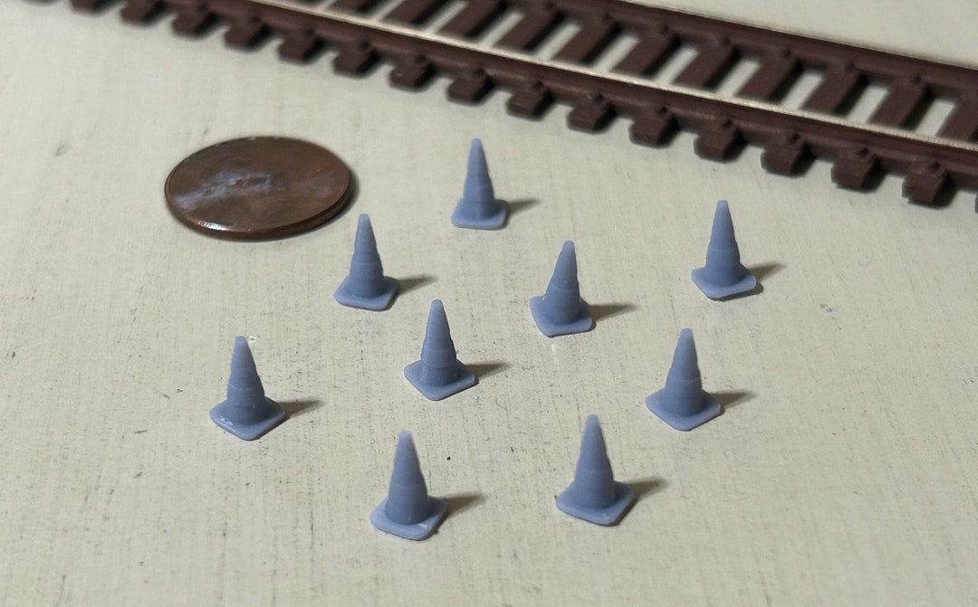 26'' Stripped Traffic Construction Cone X20 1:87 HO OO Diorama ...
