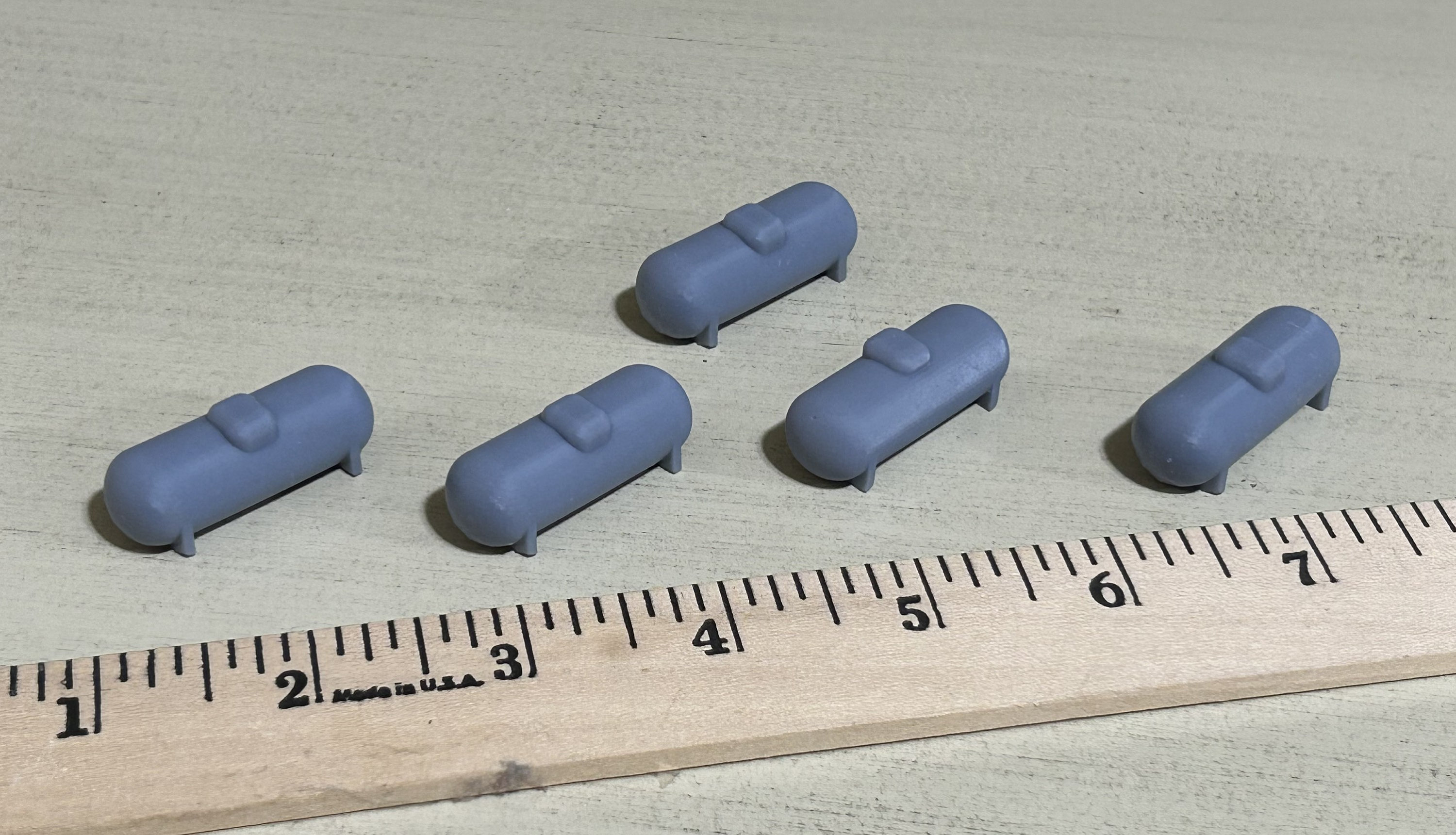 Propane Tank X5 O Scale 1:48 Diorama Miniature Model Train Layout ...
