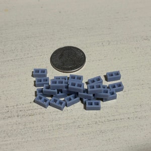 Concrete Cinder Block X20 1:48 O Diorama Miniature Model Train Layout ...