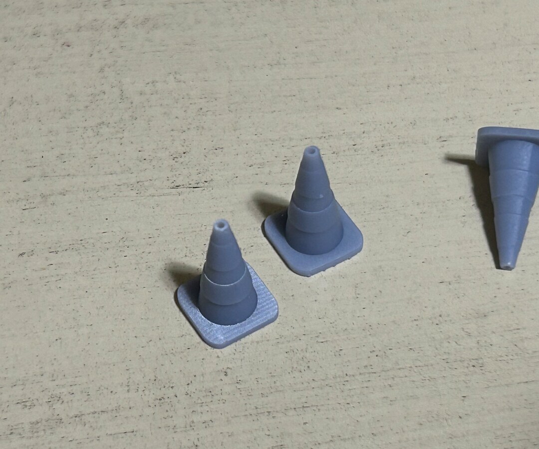 Stripped Traffic Cone X20 1:48 O Diorama Miniature Model Train Layout ...