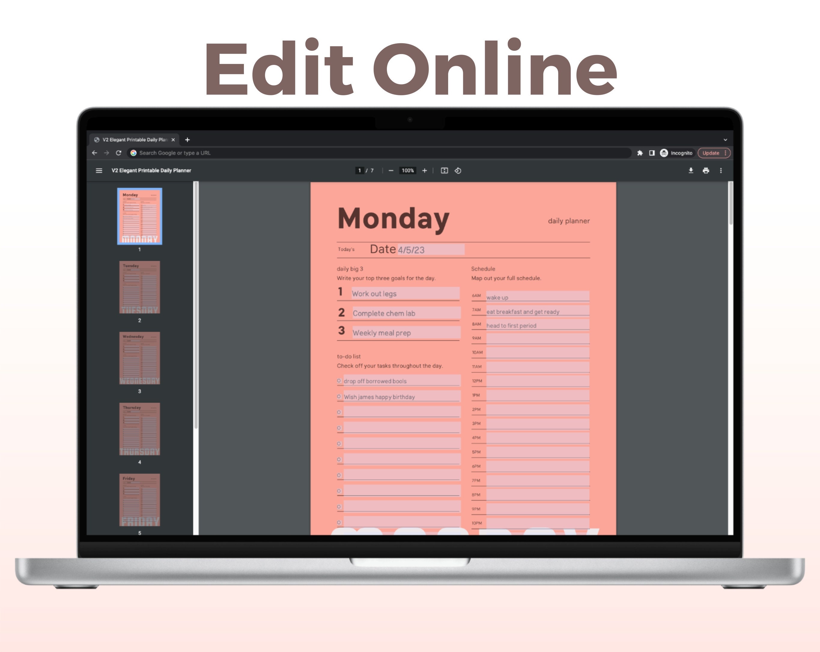 Editable Digital College Academic Planner Goodnotes Student Planner ...