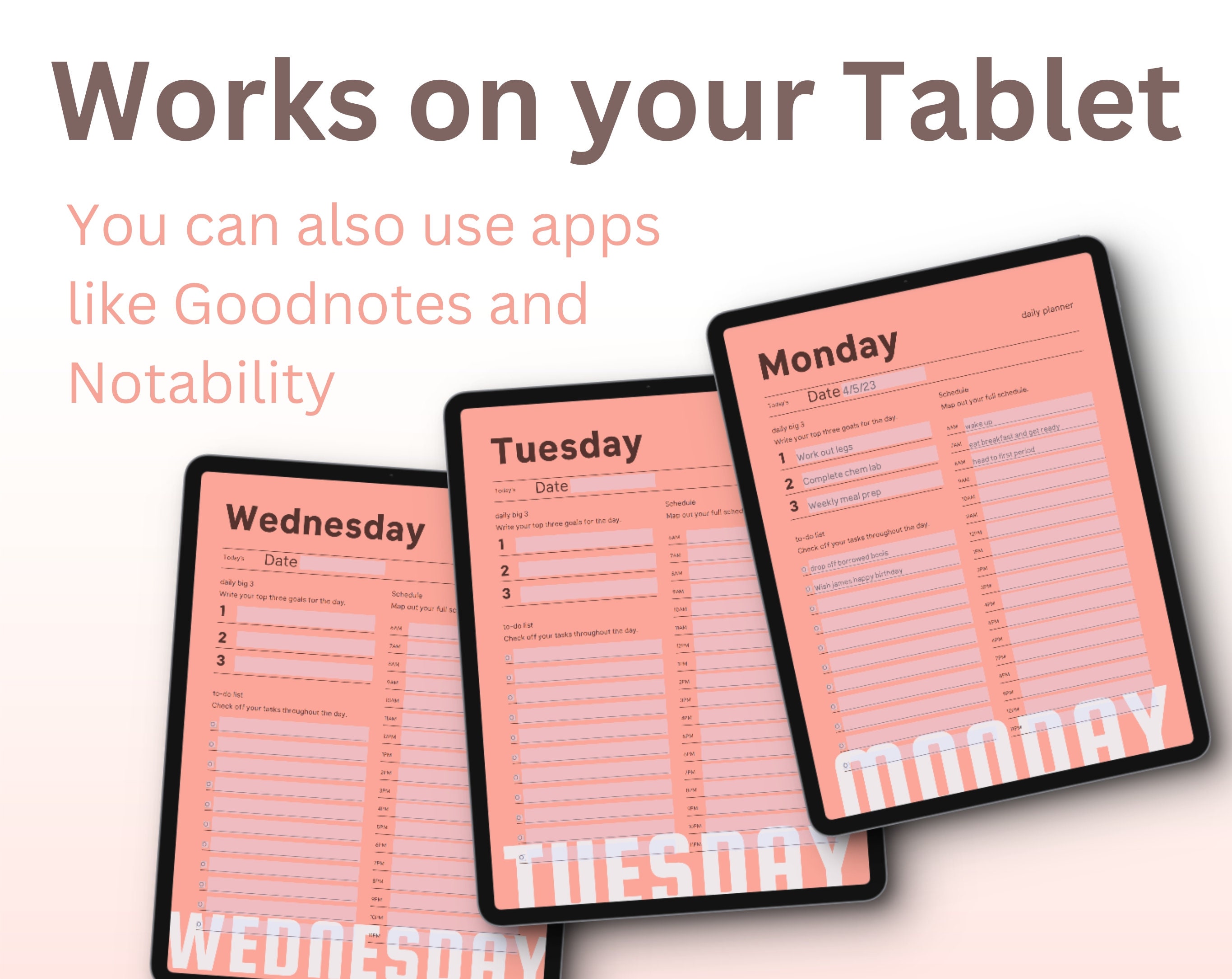 Editable Digital College Academic Planner Goodnotes Student Planner ...