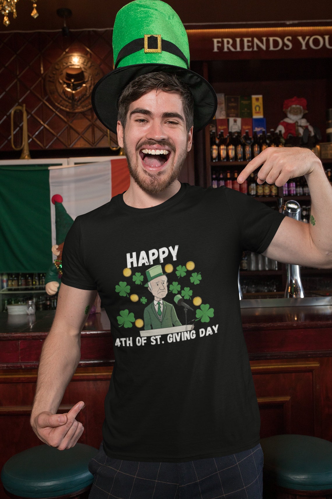 Confused Joe Biden Shirt St. Patrick's Day , Funny St. Patrick Unisex ...