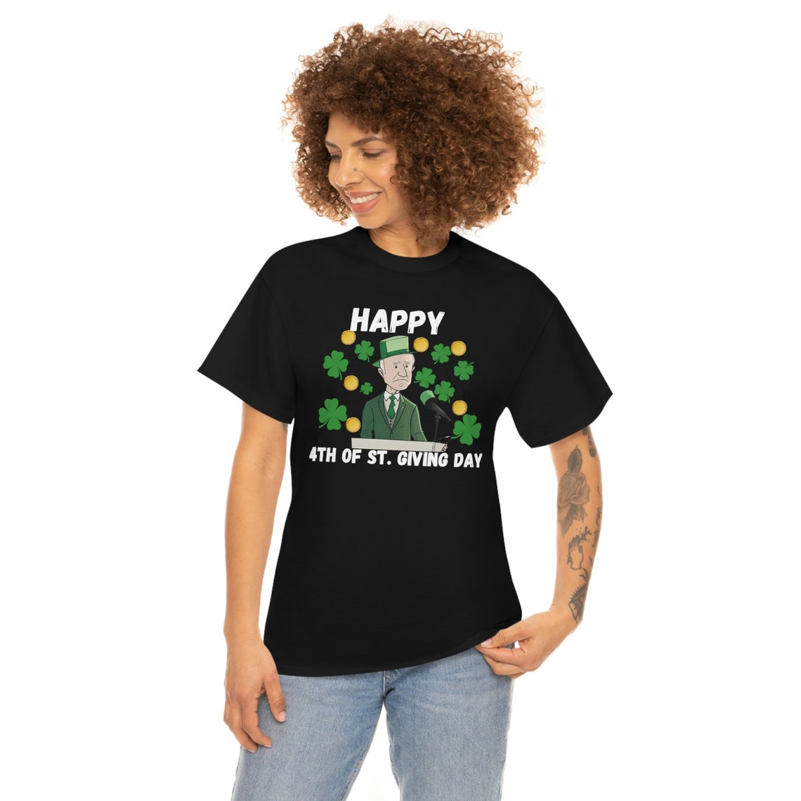 Confused Joe Biden Shirt St. Patrick's Day , Funny St. Patrick Unisex ...