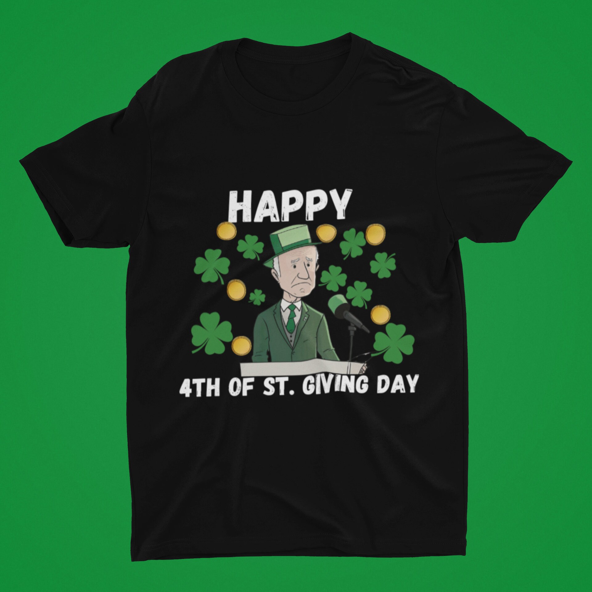 Confused Joe Biden Shirt St. Patrick's Day , Funny St. Patrick Unisex ...