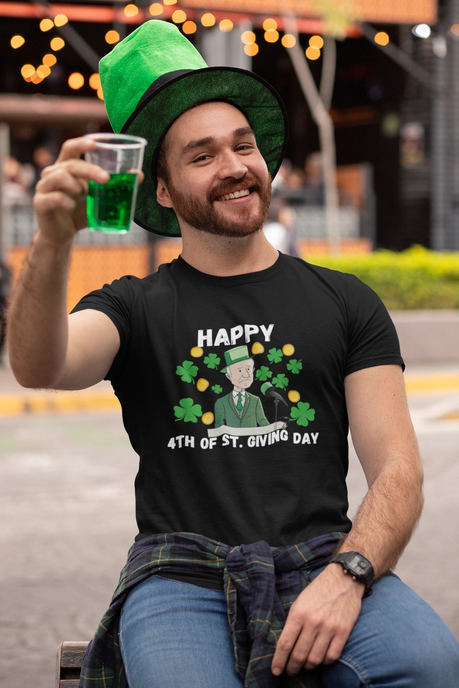 Confused Joe Biden Shirt St. Patrick's Day , Funny St. Patrick Unisex ...