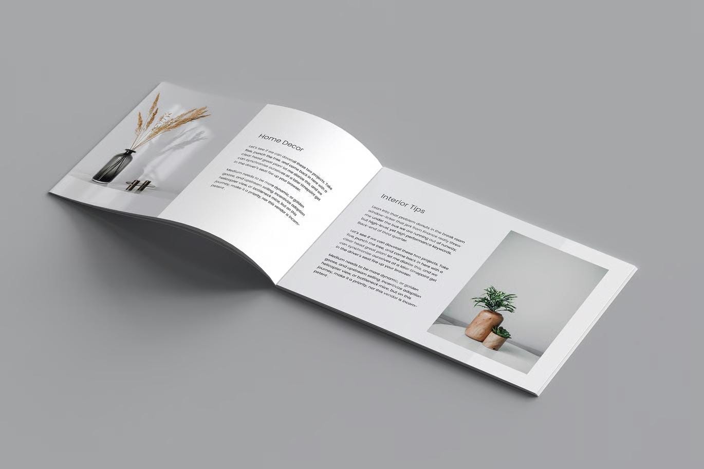 Landscape Brochure Mockup: A4/A5 PSD Templates (8 Files Included) - Etsy
