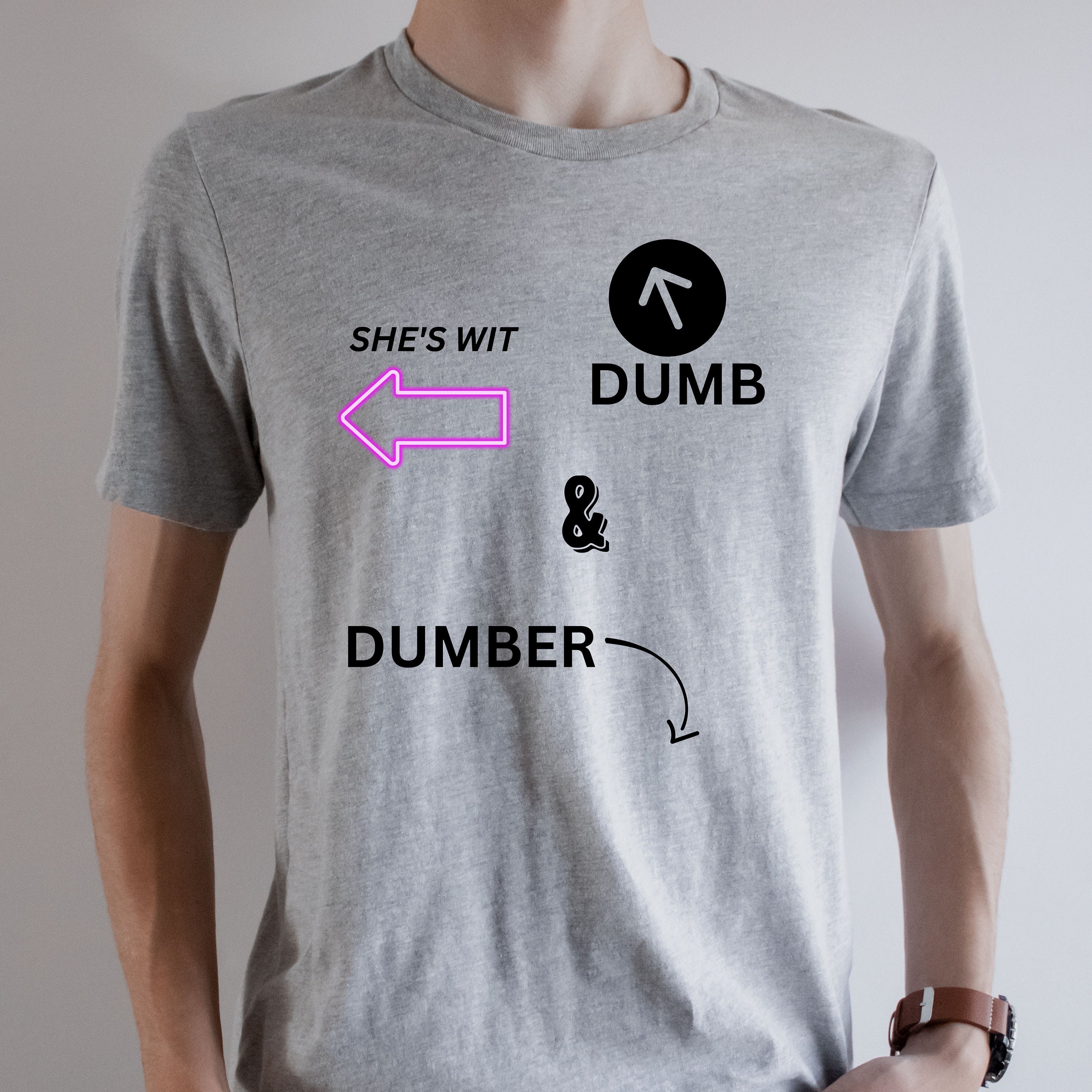 She's Wit Dumb and Dumber T-shirt - Etsy