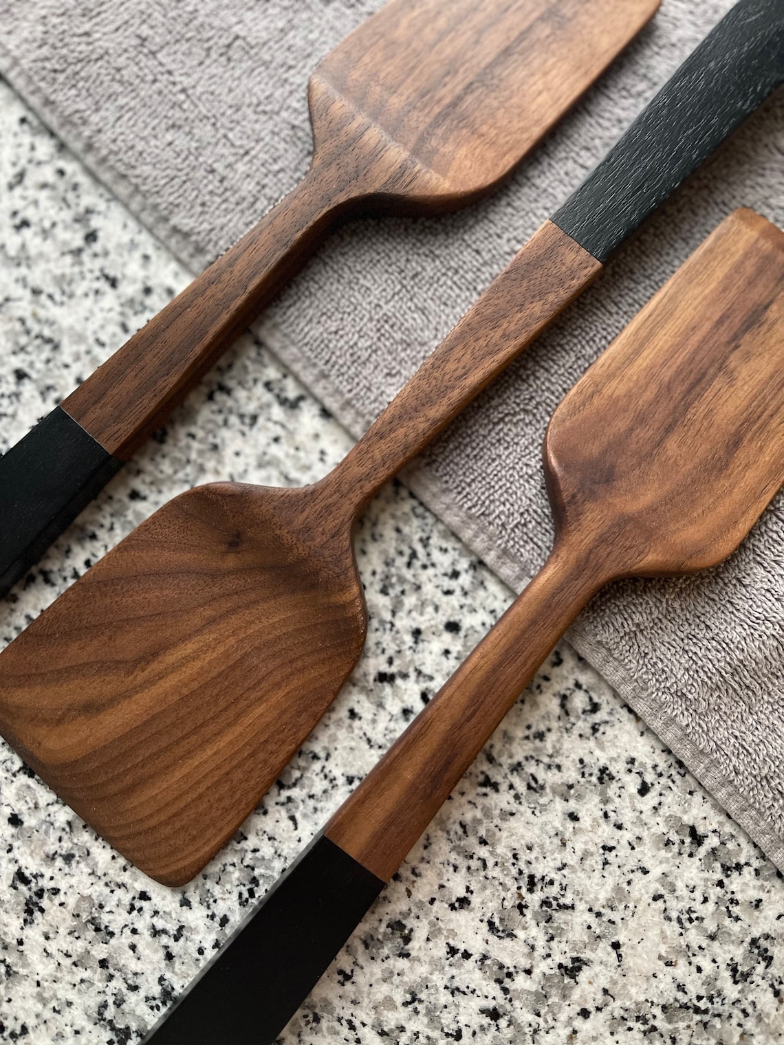 Set of Walnut Spatulas - Etsy