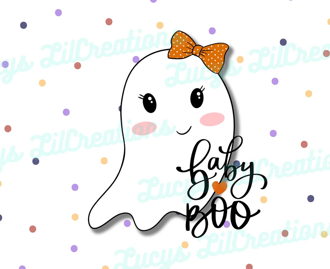 Baby BOO Svg-adorable Baby Ghost Svg-kids Shirts Svg-halloween Svg-cute ...