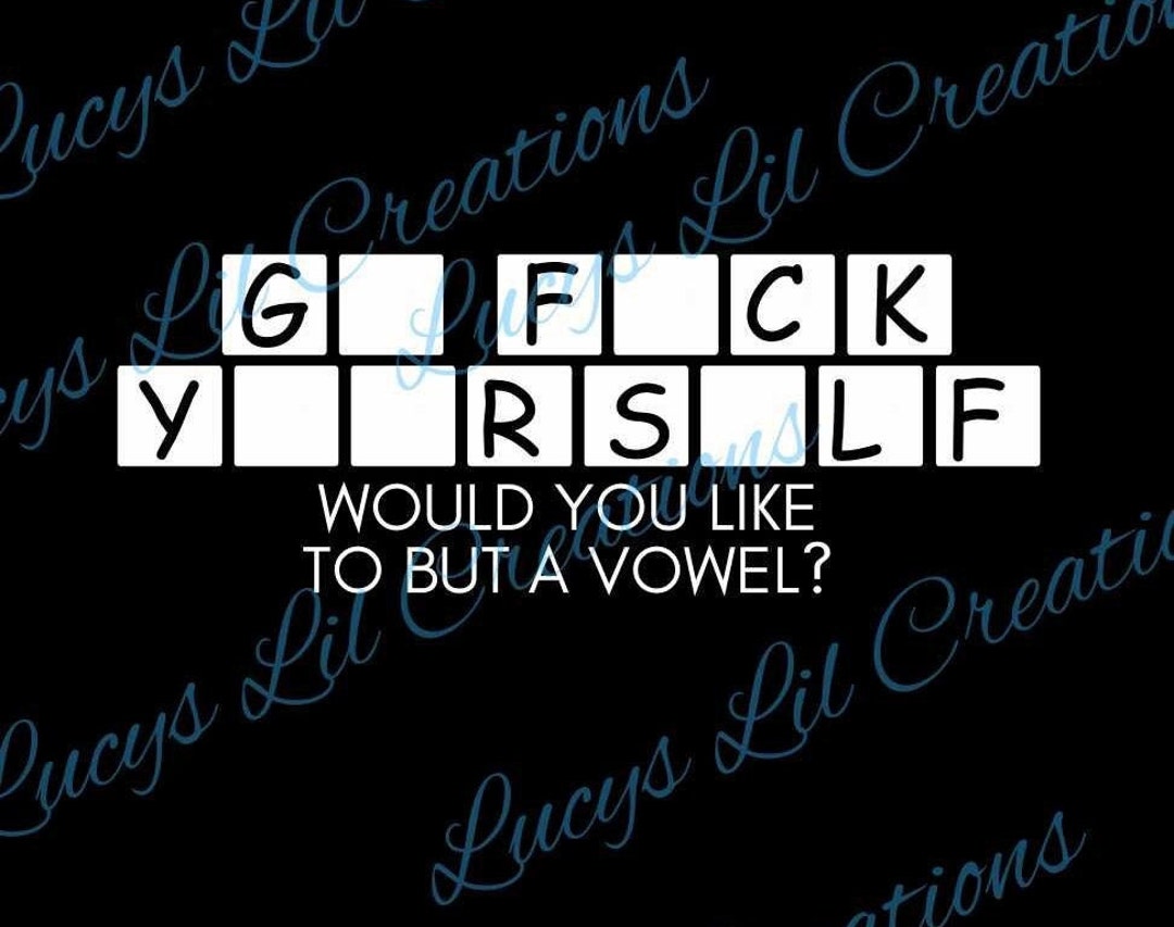Would You Like to Buy a Vowel Image SVG - Etsy