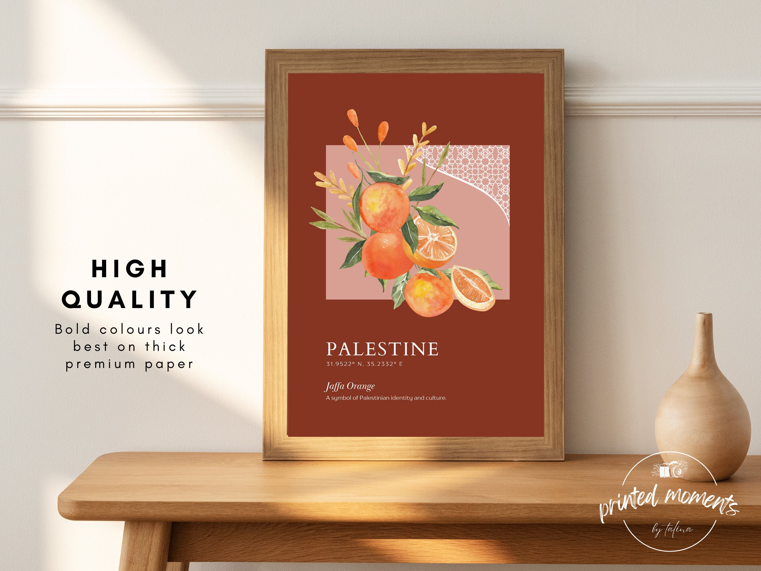 Palestine Poster / Jaffa Orange Palestine Print / Palestine Digital Art ...
