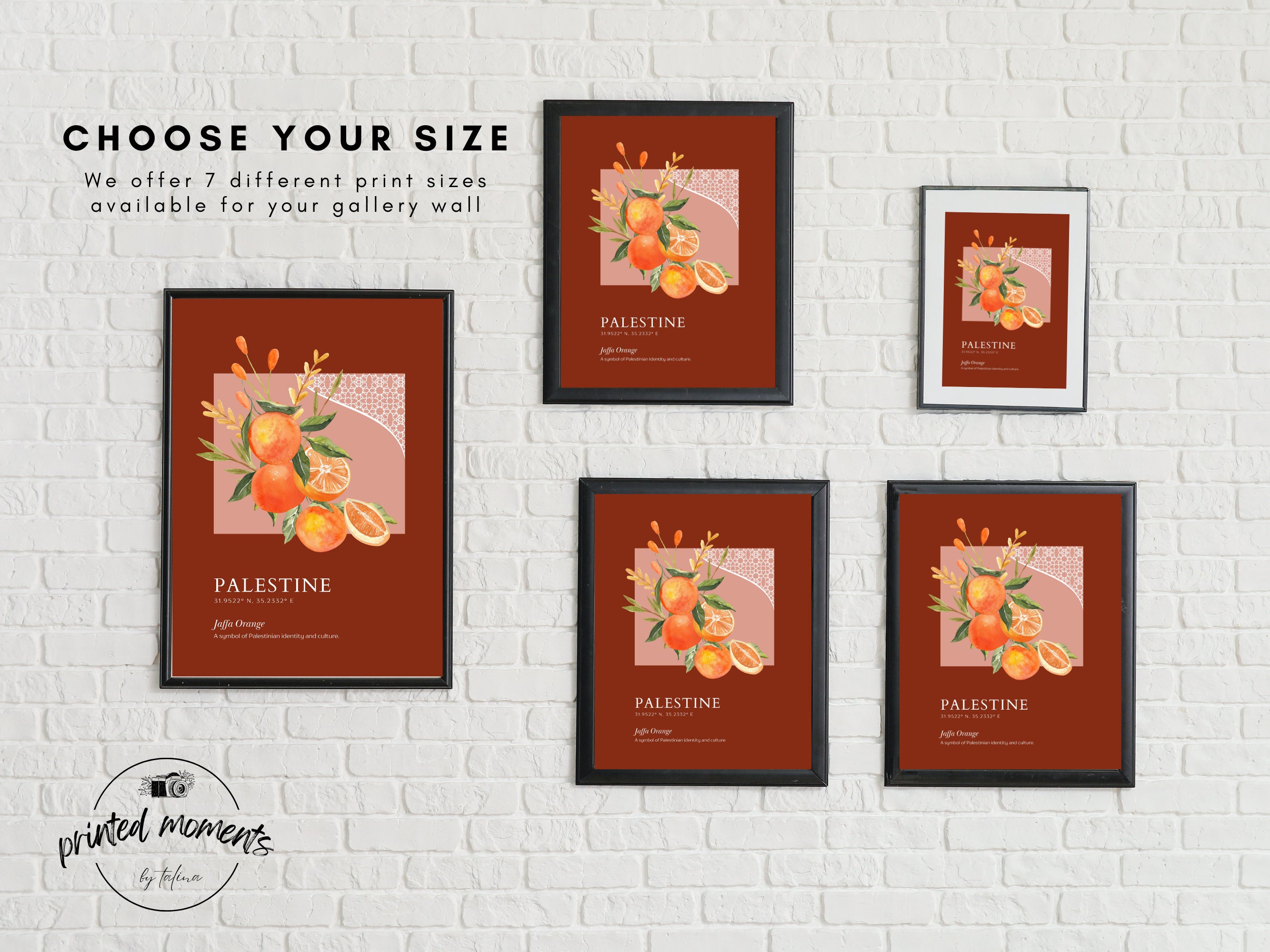 Palestine Poster / Jaffa Orange Palestine Print / Palestine Digital Art ...