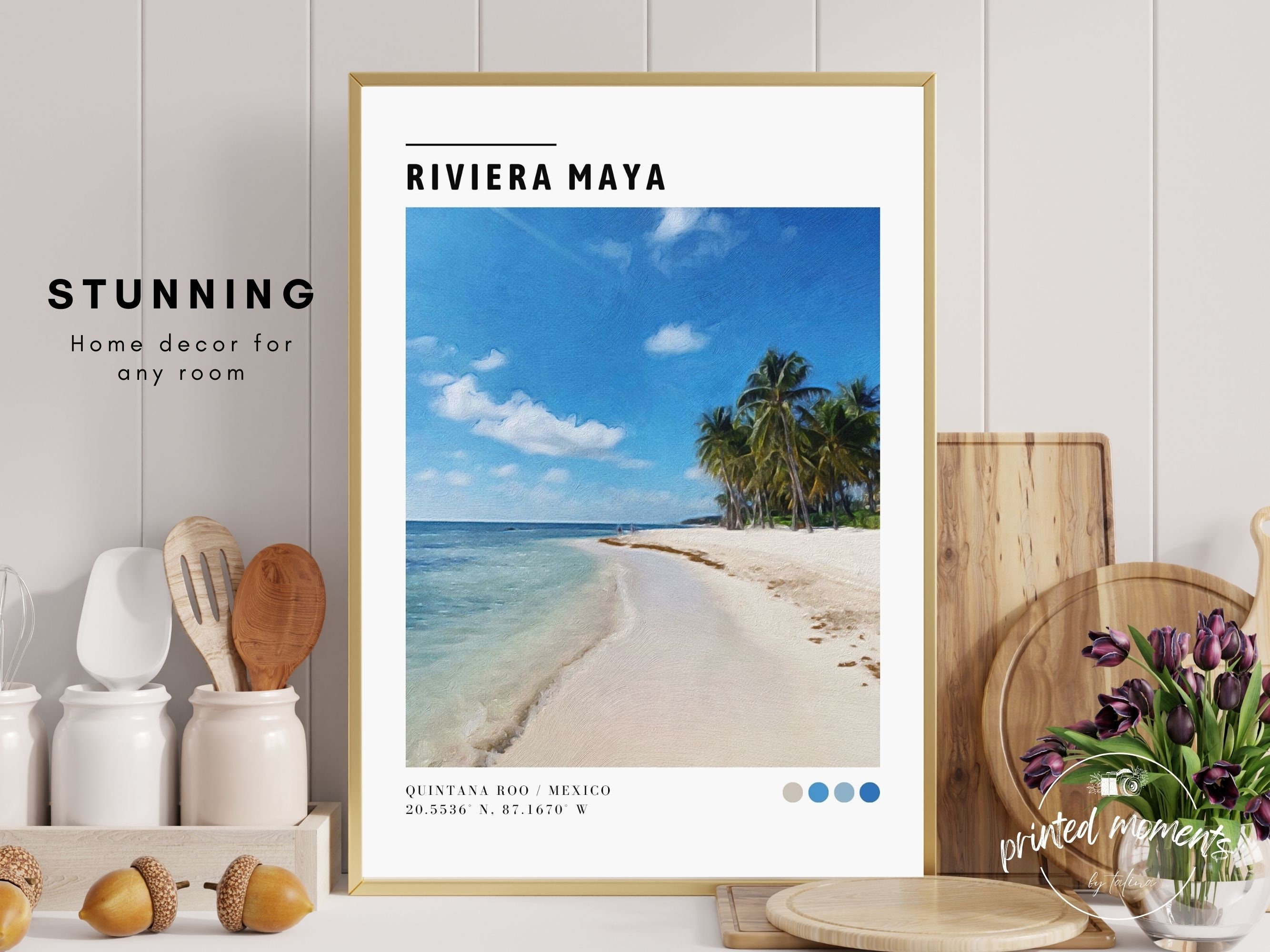 Riviera Maya Poster / Mexico Wall Art / Mexico Poster / Riviera Maya ...