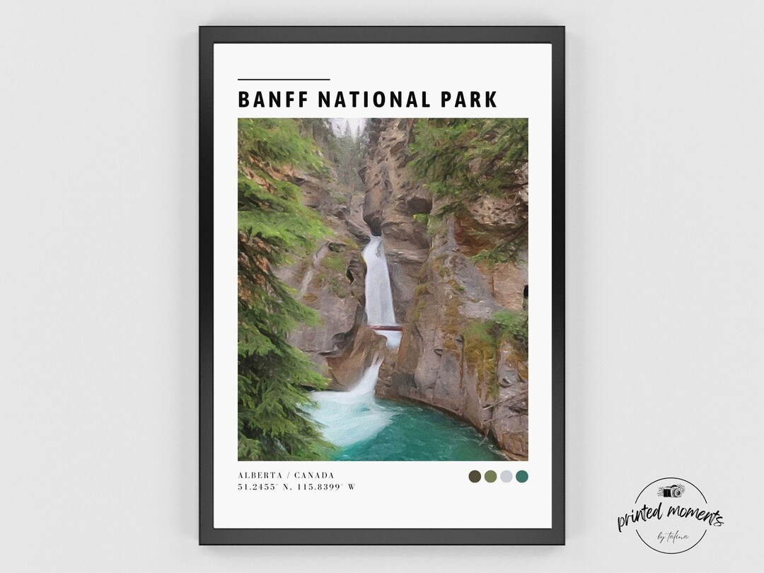 Banff National Park Poster / Banff Print / Banff Art / National Park ...