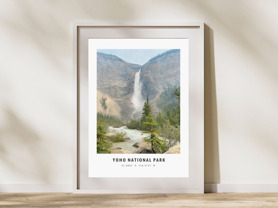 Yoho National Park Poster / Mountain Wall Art / Printable Wall Art ...