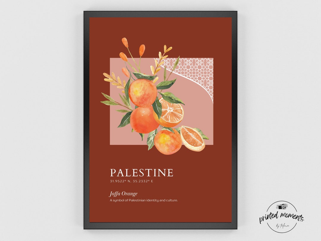 Palestine Poster / Jaffa Orange Palestine Print / Palestine Digital Art ...