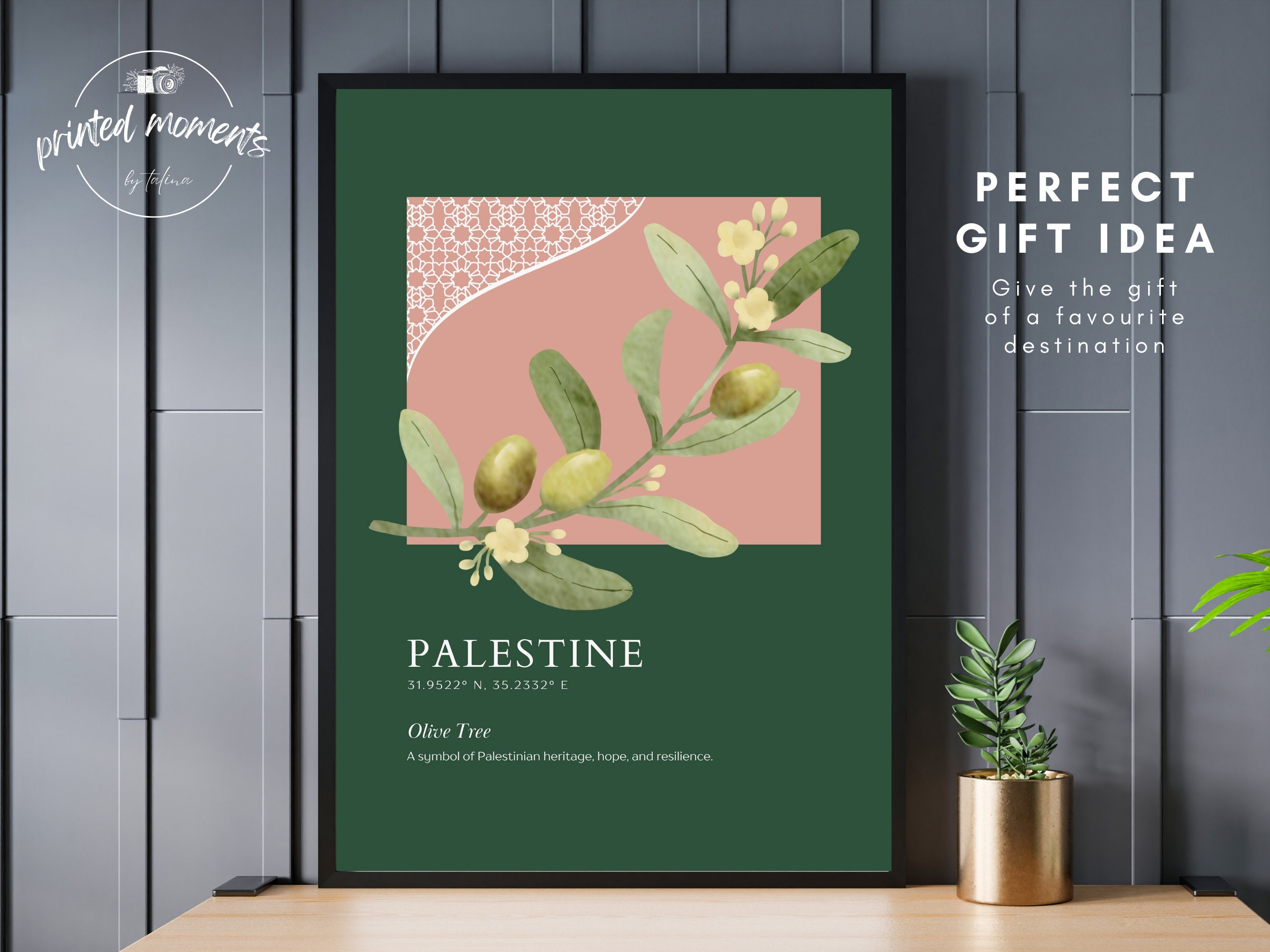 Palestine Poster / Olive Tree Palestine Print / Palestine Digital Art ...