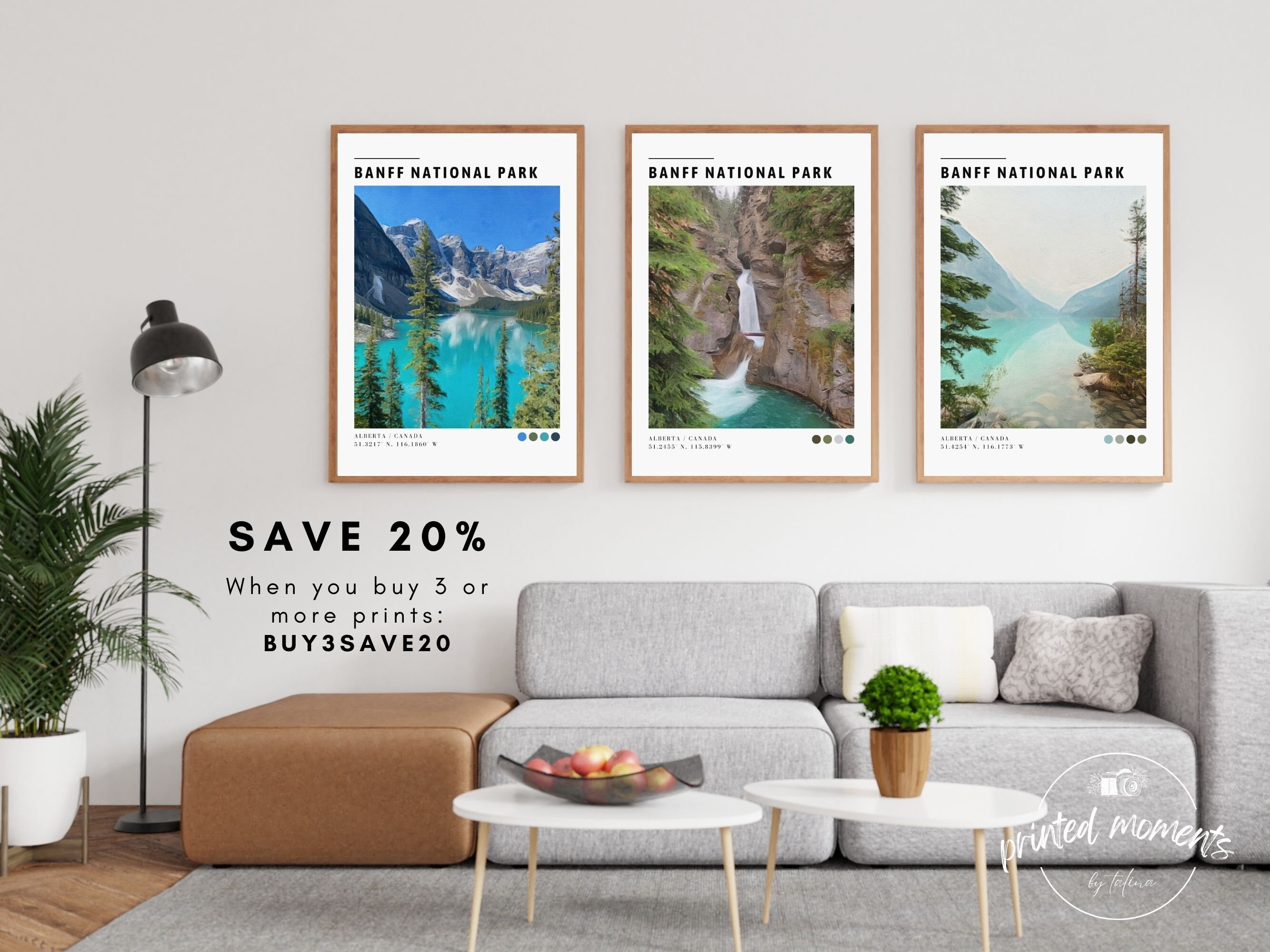 Banff National Park Poster / Banff Print / Banff Art / - Etsy