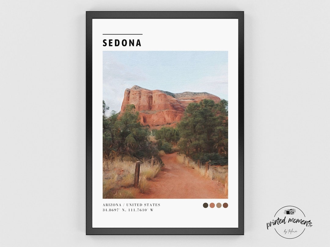 Sedona Poster / Sedona Print / Sedona Wall Art / Arizona Art / Arizona ...
