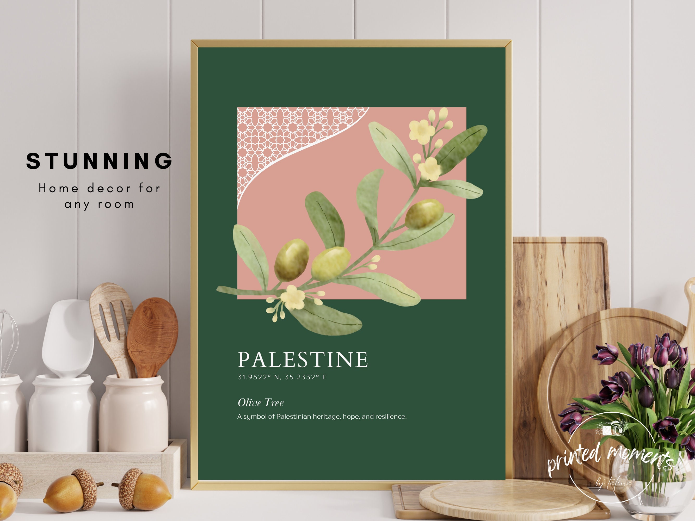 Palestine Poster / Olive Tree Palestine Print / Palestine Digital Art ...