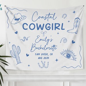 Custom Disco Cowgirls Bachelorette Tapestry Country Western ...
