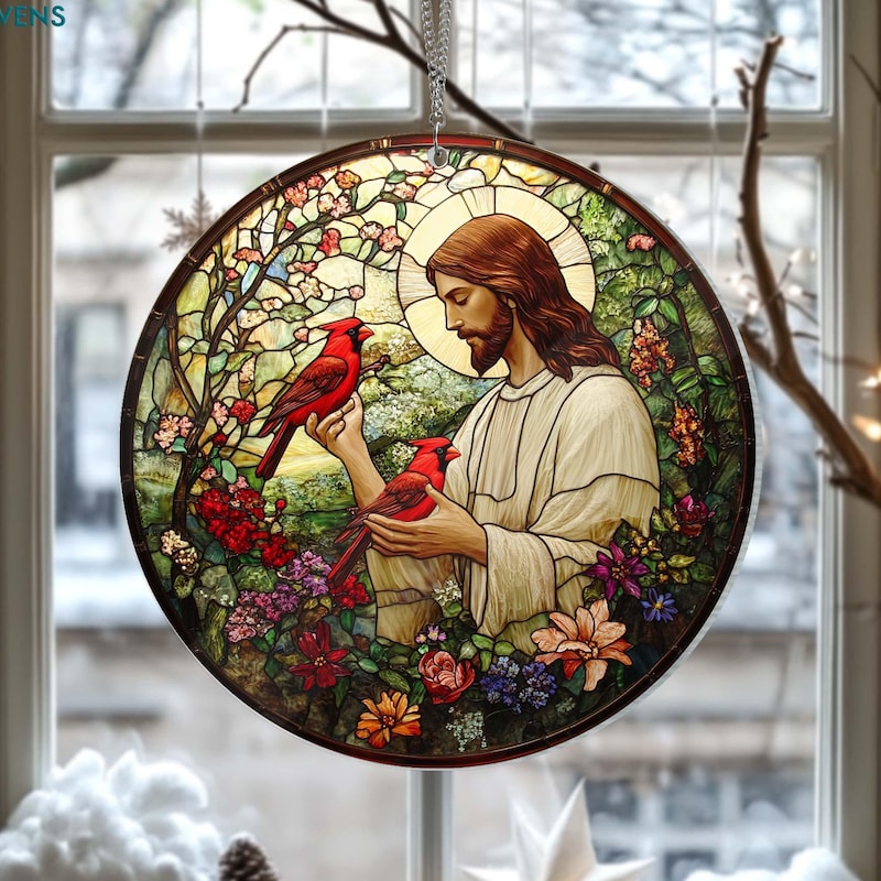 Cardinal Nativity Set - Etsy