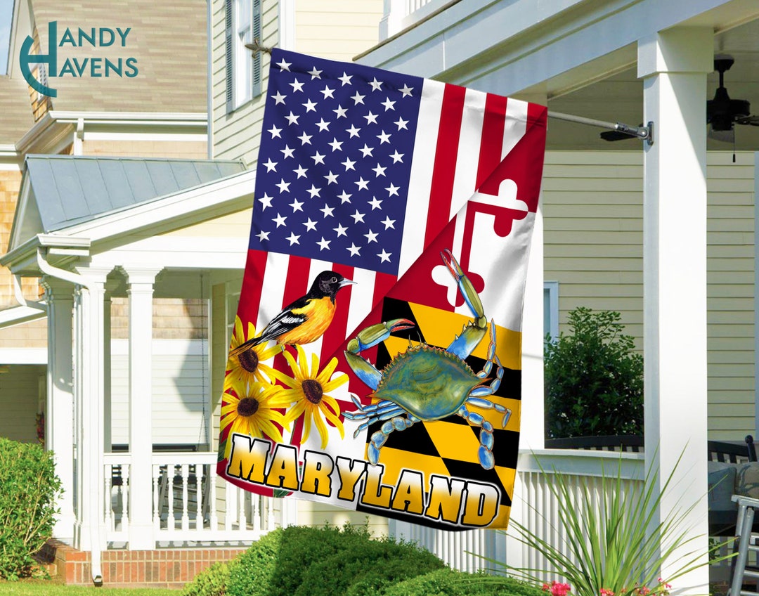 Maryland Flag MARYLAND Flower State Flag Black Eyed Susan - Etsy