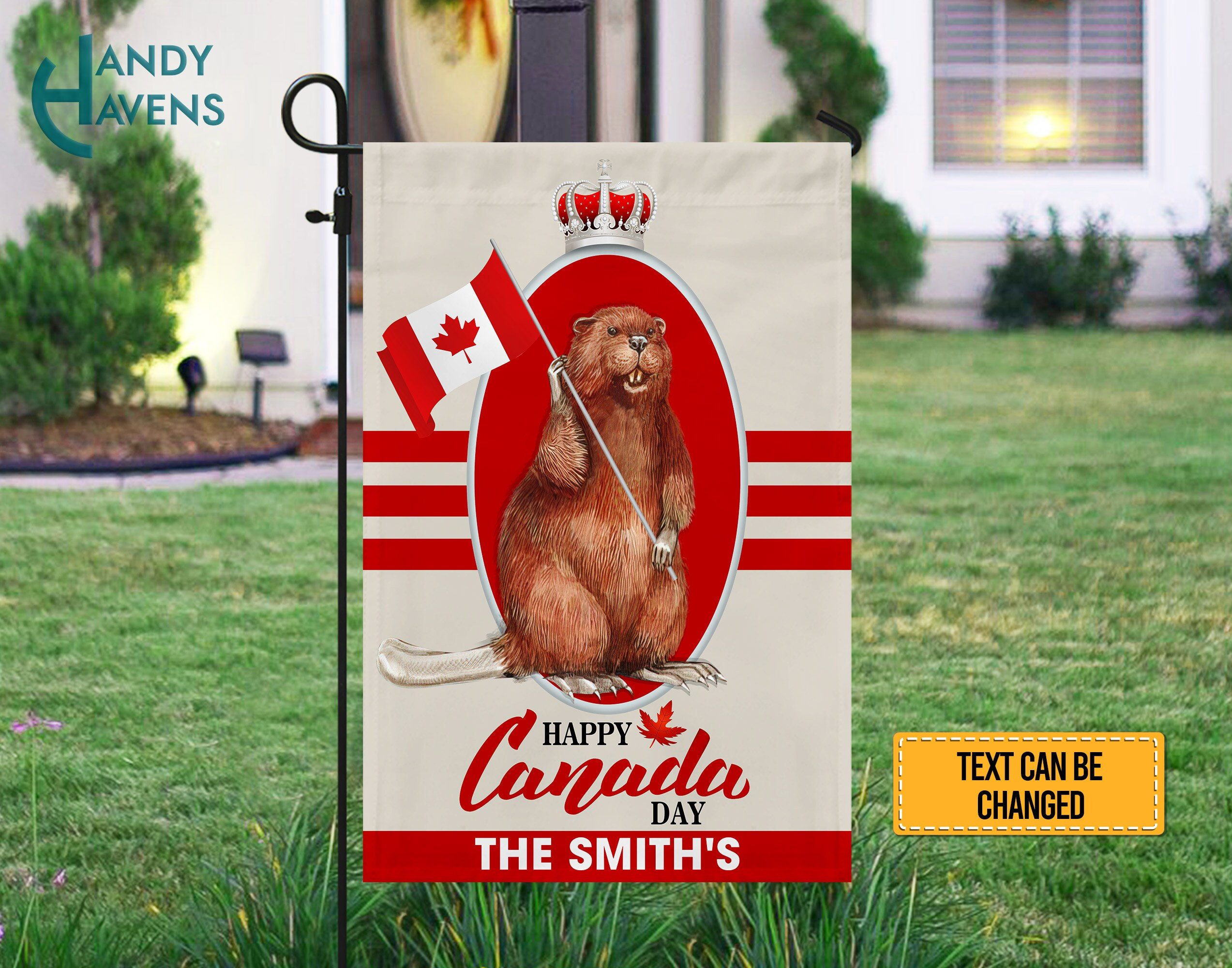 Custom Canada Flag Happy Canada Day Garden Flag Canada - Etsy