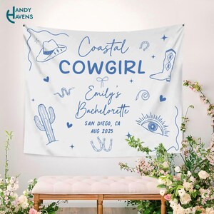 Custom Disco Cowgirls Bachelorette Tapestry Country Western ...