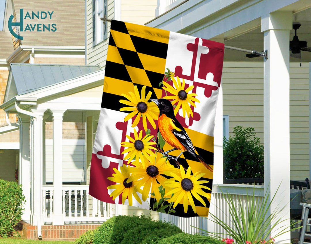 Maryland Flag, Black Eyed Susan Flag, Maryland Crab Flag, Home State ...